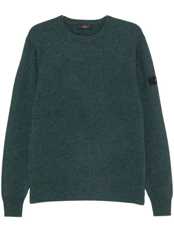 Peuterey Crew-neck Sweater With Logo - Green