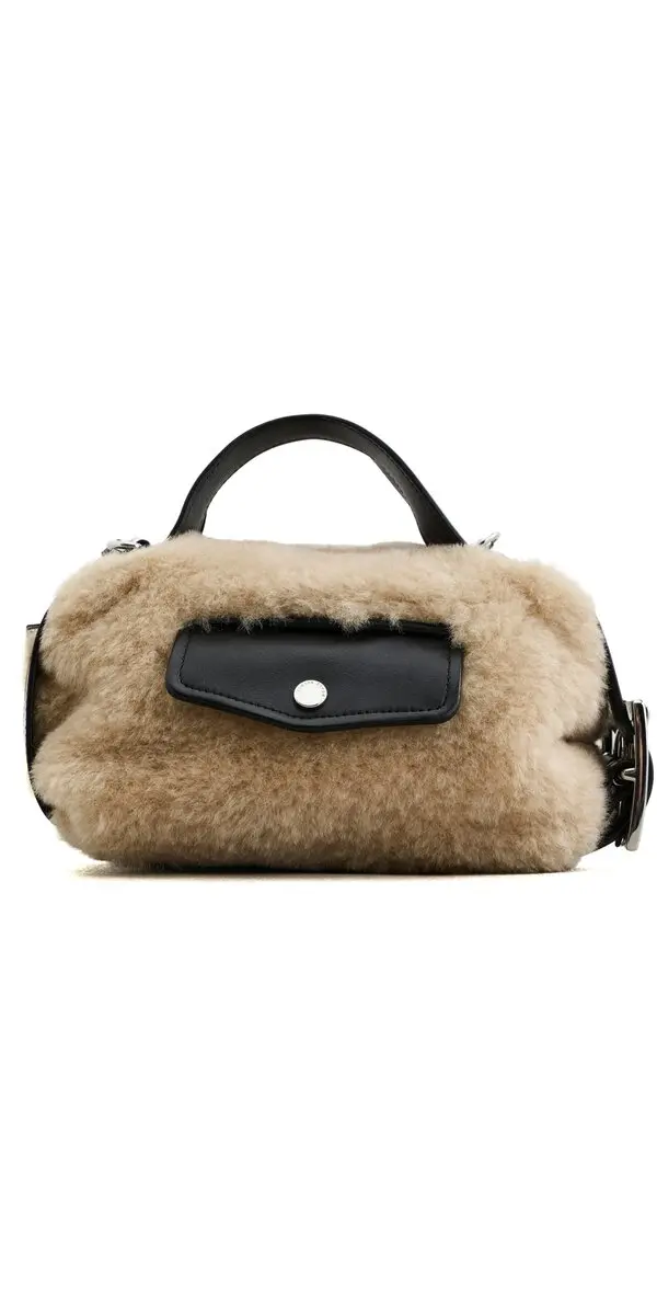Simone Rocha Mini Faux Fur Biker Belt Bag