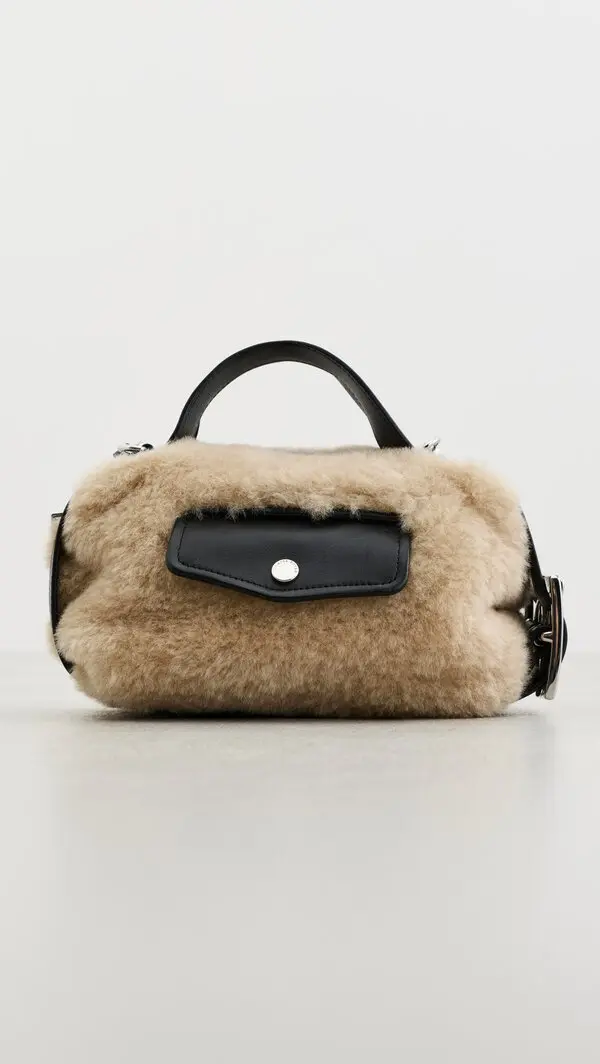 Simone Rocha Mini Faux Fur Biker Belt Bag