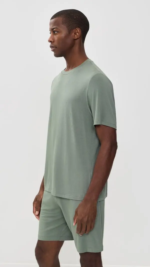 Eberjey Henry Short Pajamas Set - Desert Sage