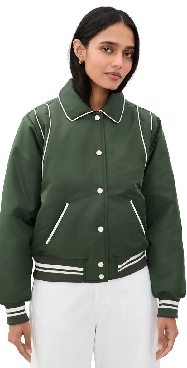 Blanknyc Game Face Bomber Jacker - Olive