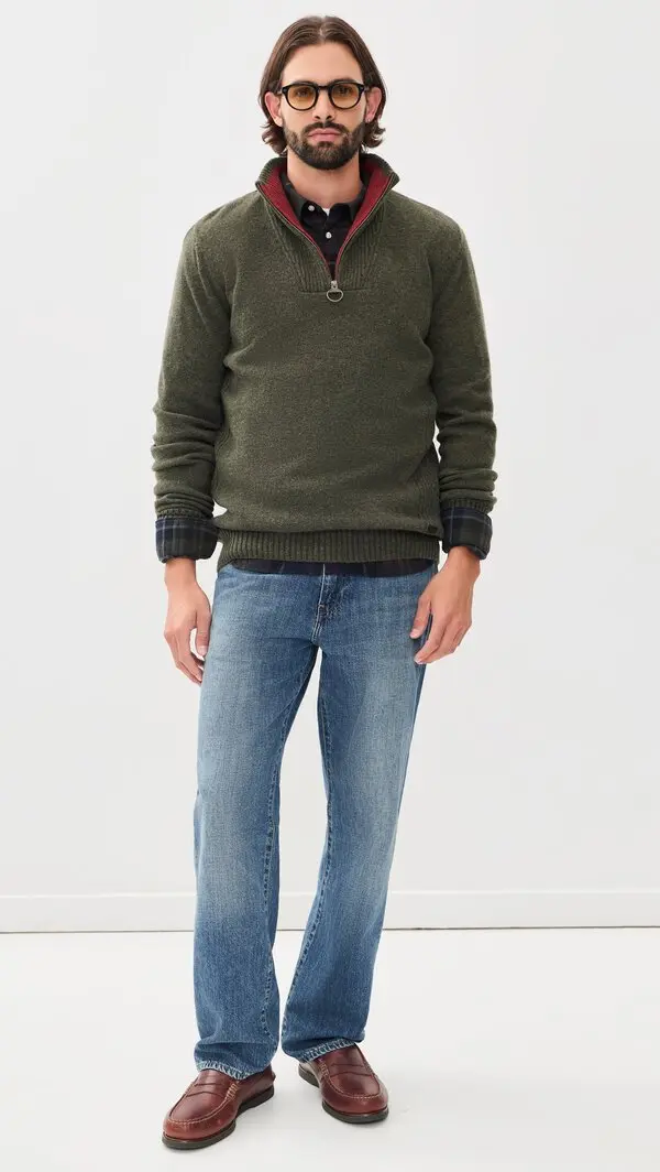 Barbour Nelson Quarter Zip Sweater