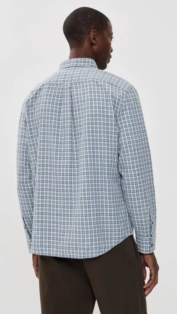 Billy Reid Twill Plaid Hutcheson Sport Shirt