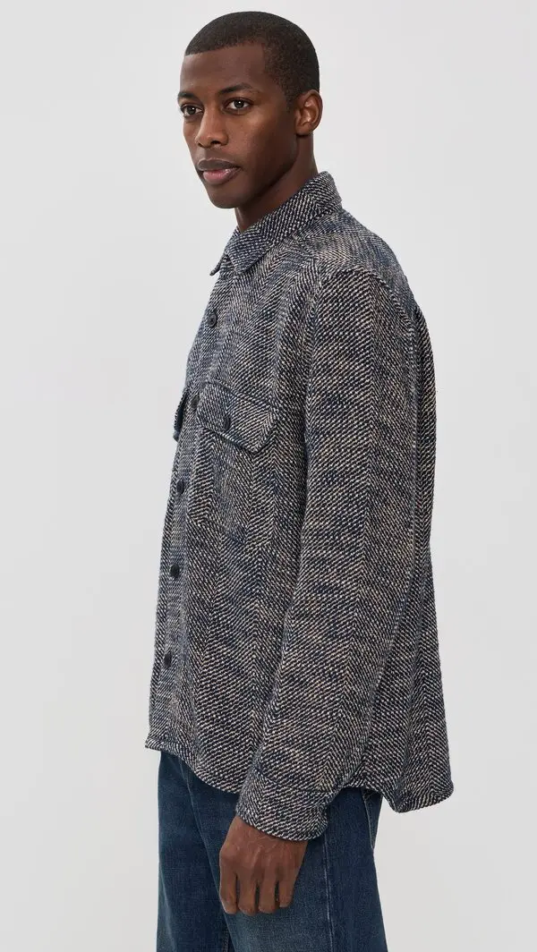 Billy Reid Herringbone Cpo Overshirt