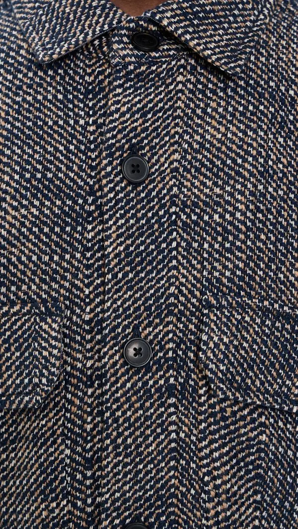 Billy Reid Herringbone Cpo Overshirt
