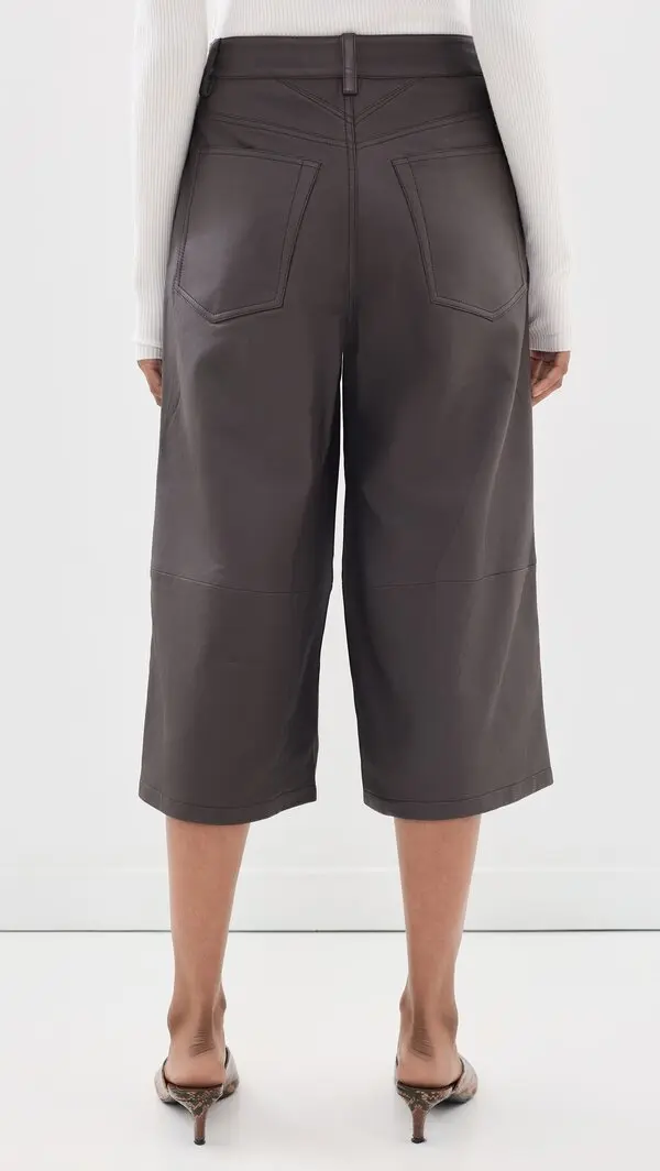 Staud Hunter Leather Culottes