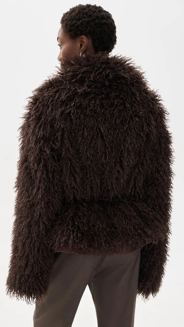 Source Unknown Hathi Belted Faux Fur Jacket