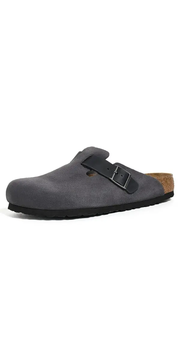 BIRKENSTOCK Boston Clogs - Charcoal