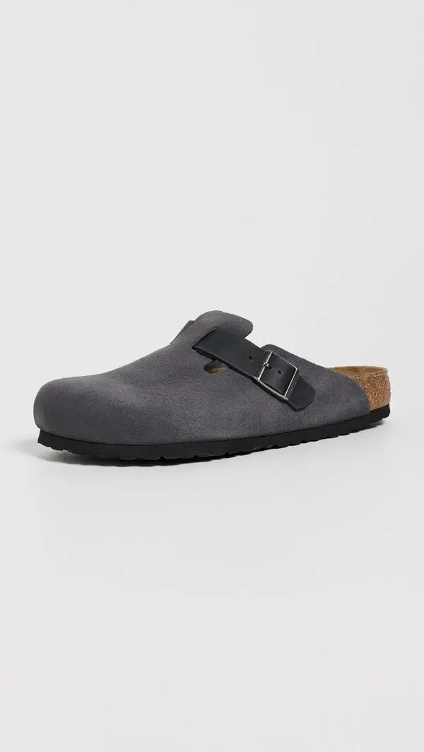 BIRKENSTOCK Boston Clogs - Charcoal