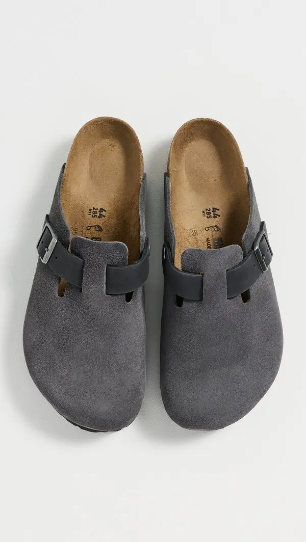 BIRKENSTOCK Boston Clogs - Charcoal