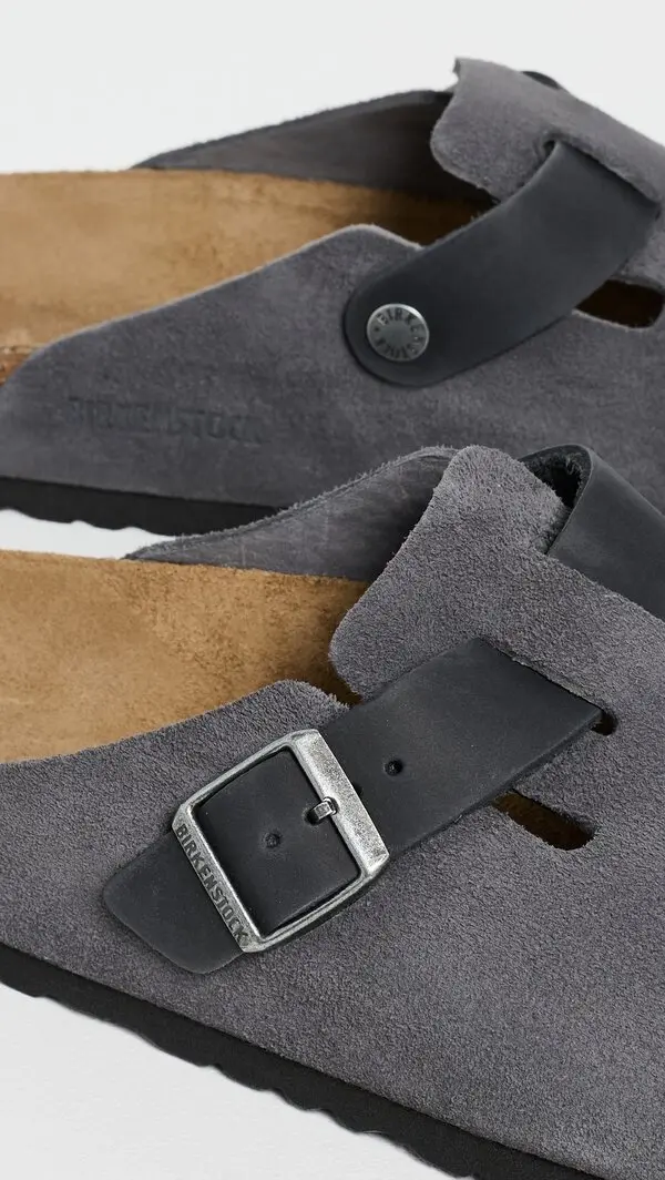 BIRKENSTOCK Boston Clogs - Charcoal