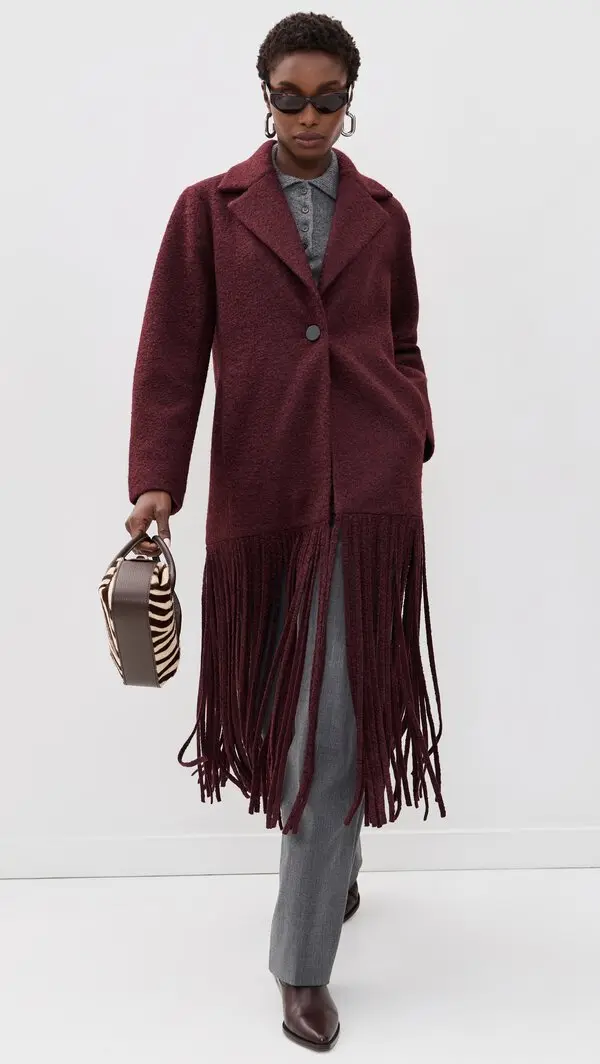 SIMONMILLER Vero Fringe Coat