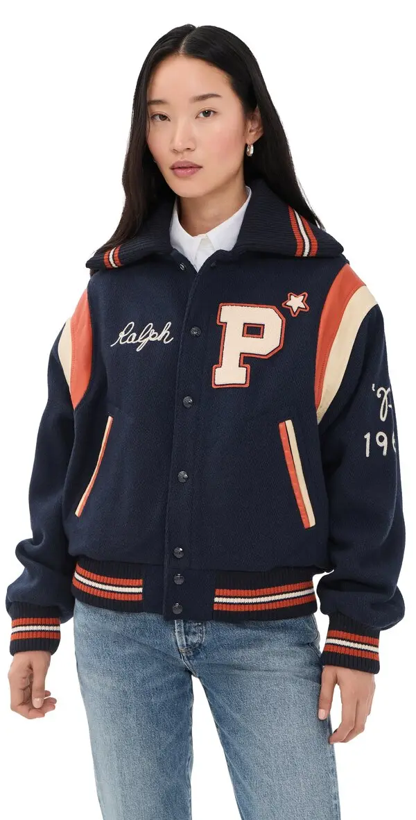Polo Ralph Lauren Twill Bomber Jacket - Hunter Navy