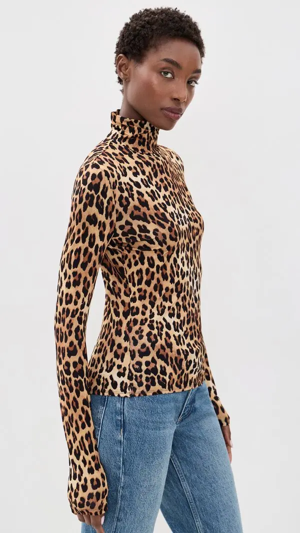 Alice + Olivia Delaina Turtleneck Top