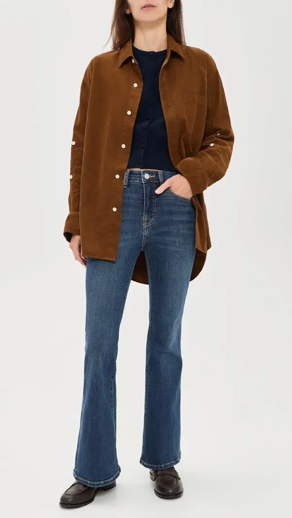 Good American Good Petite Flare Jeans