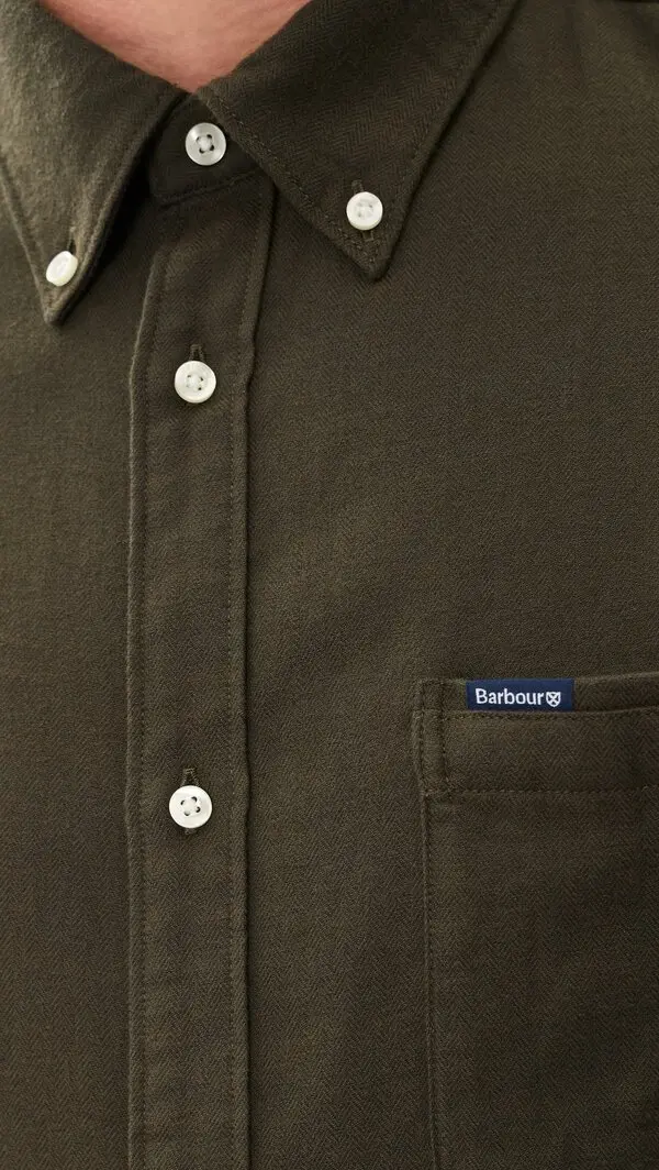 Barbour Buckley Herringbone Button Down Shirt