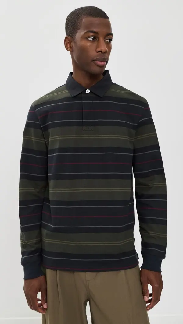 Barbour Frith Tartan Stripe Rugby Shirt