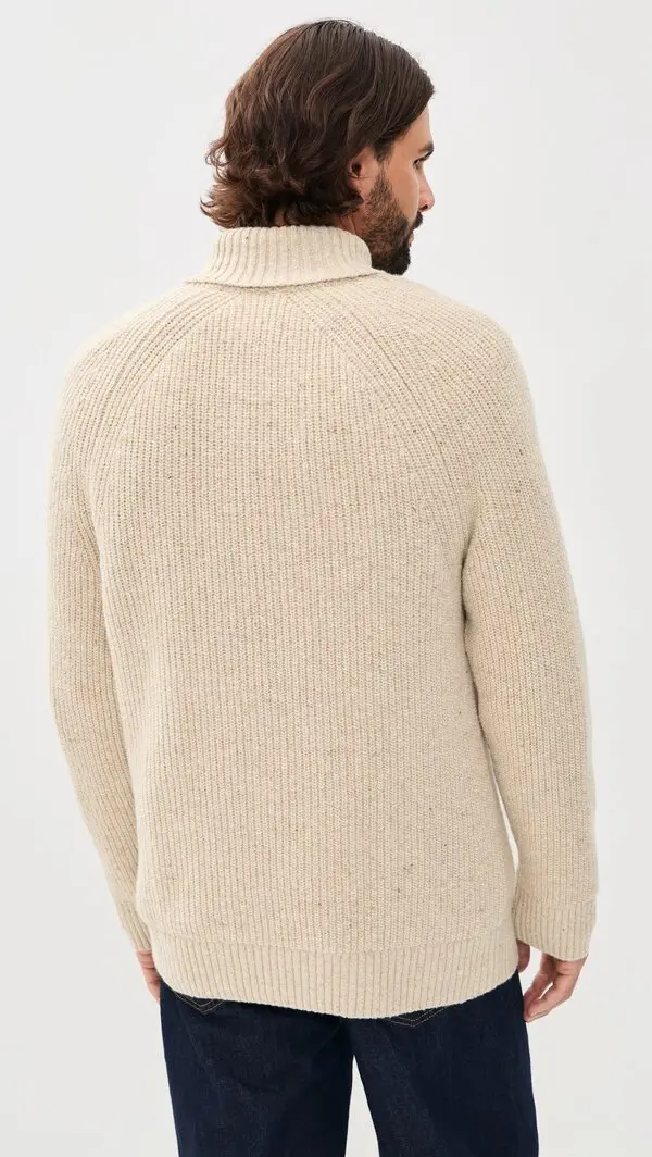 Barbour Fleck Shawl Neck Sweater