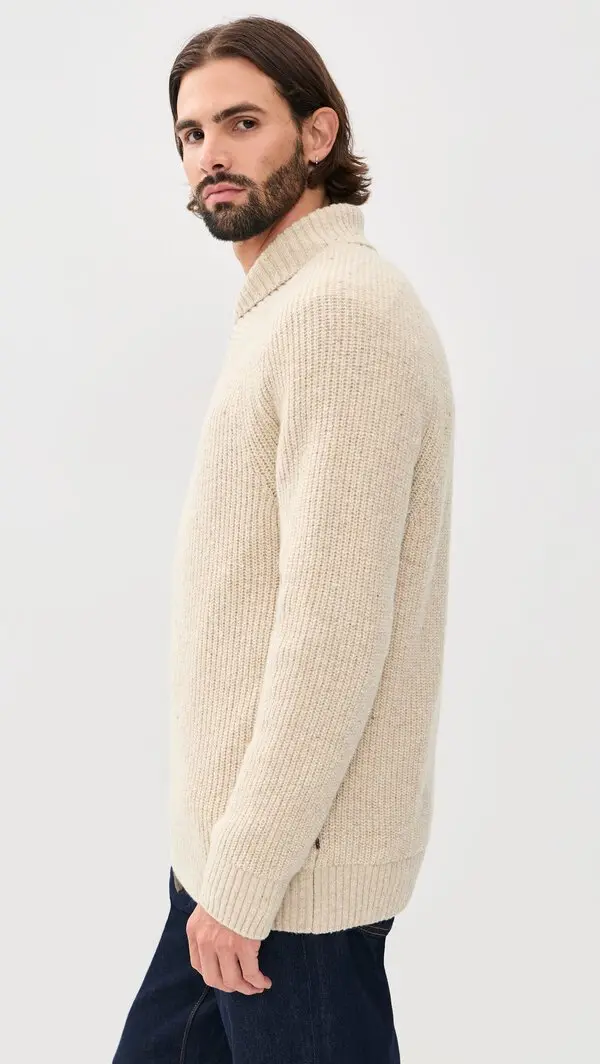 Barbour Fleck Shawl Neck Sweater