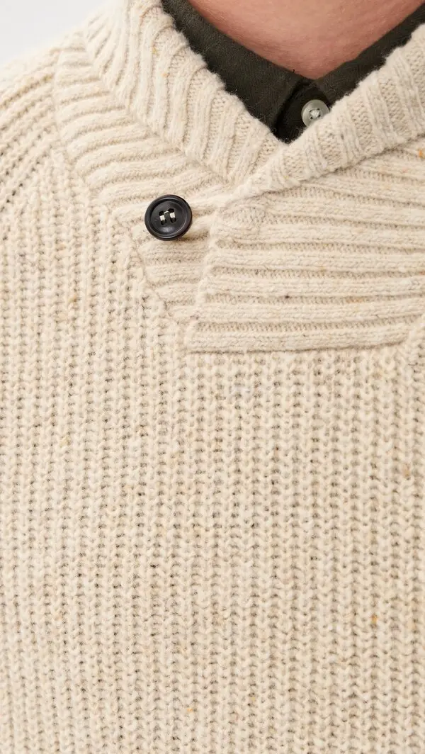 Barbour Fleck Shawl Neck Sweater
