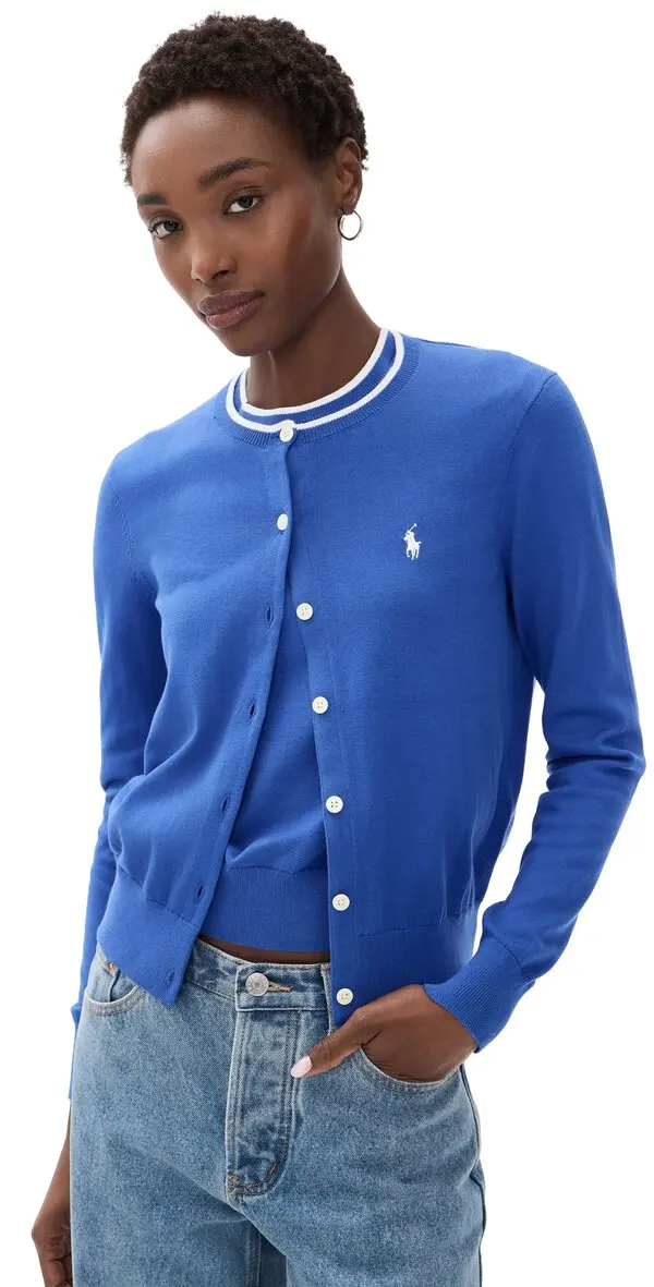 Polo Ralph Lauren Us Open Cotton Cardigan - Blue
