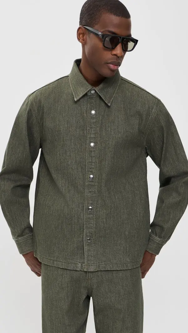 Theory Denim Button Down Shirt