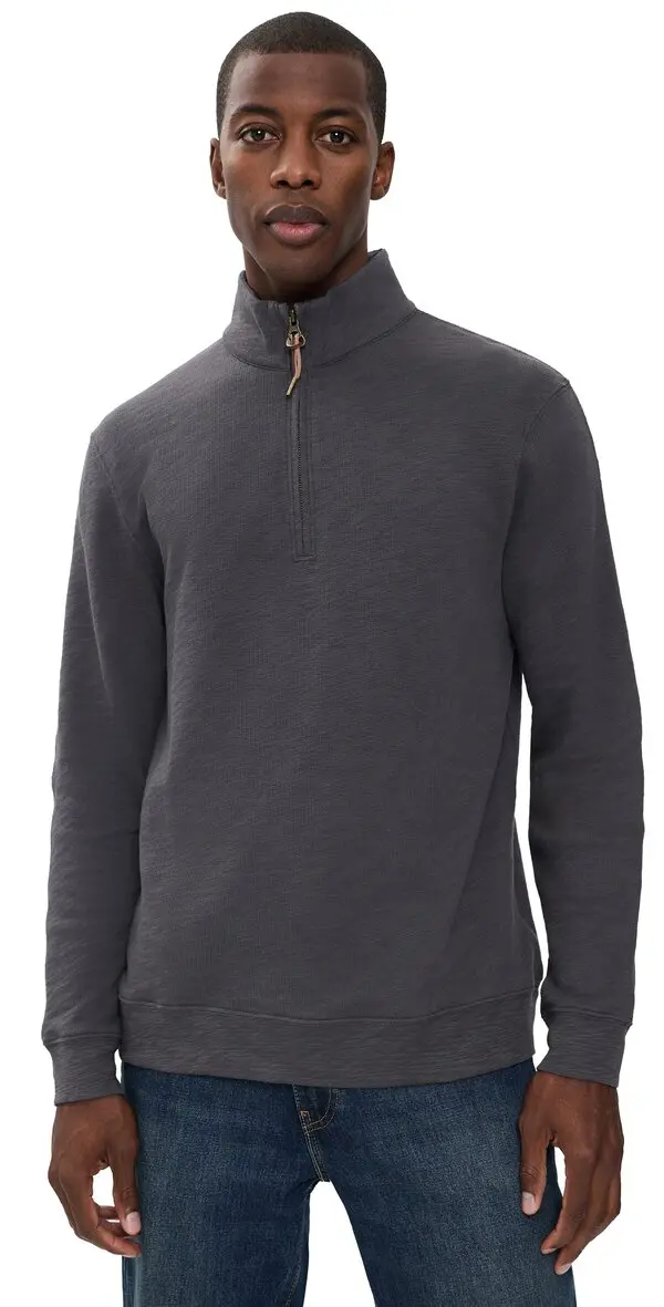 Billy Reid French Terry Half Zip