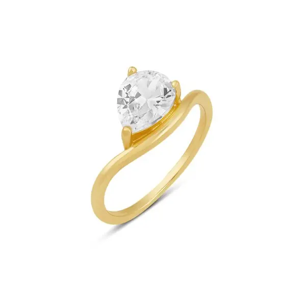 SHYMI Pear Pinky Ring