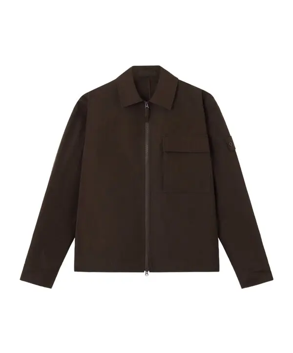 Stone Island Logo Patch Zip-up Jacket