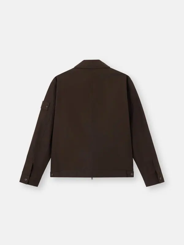 Stone Island Logo Patch Zip-up Jacket