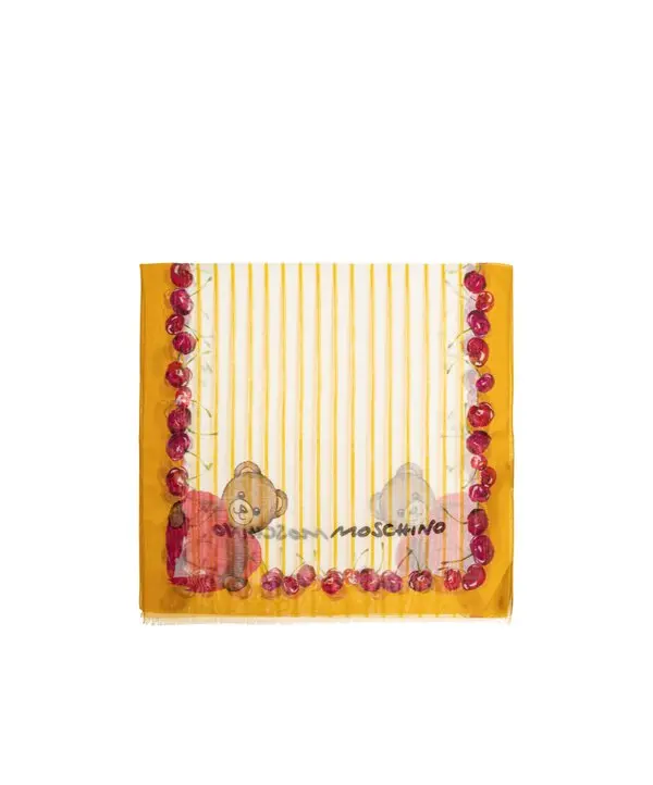 Moschino Bear Printed Scarf - Multicolor