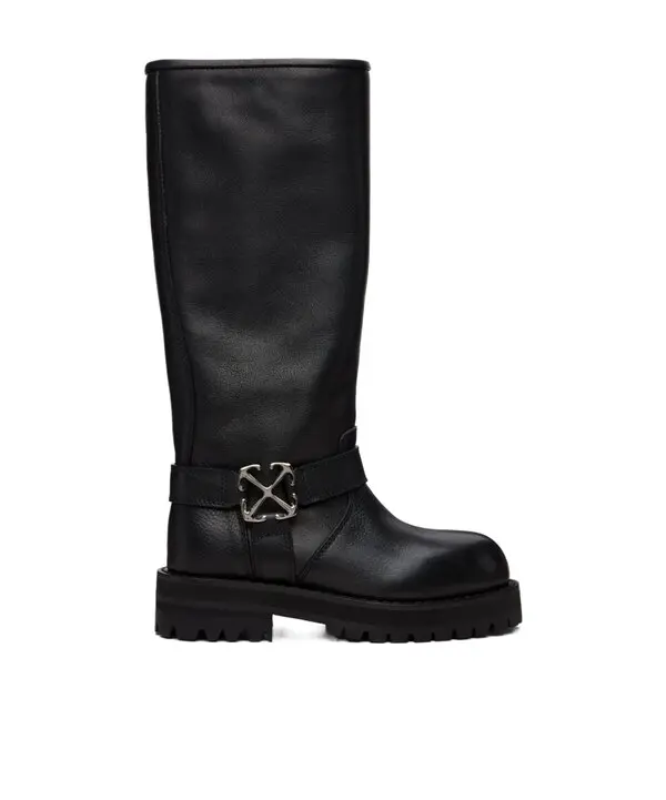 Off-White Off Track High Boots - Black