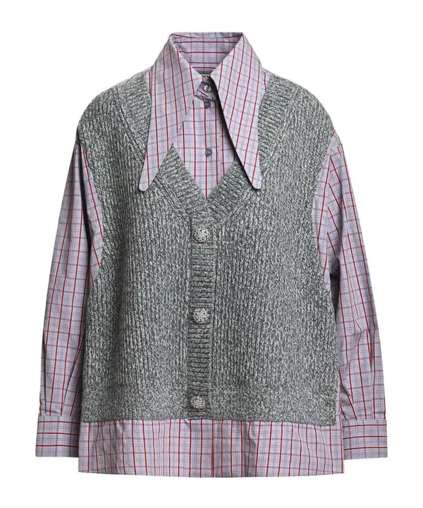 Essentiel Antwerp Layered Knit Vest And Shirt
