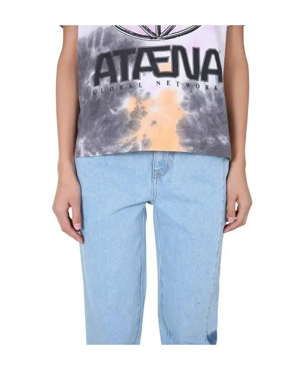 Alexander McQueen Tie-dye Round Neck T-shirt