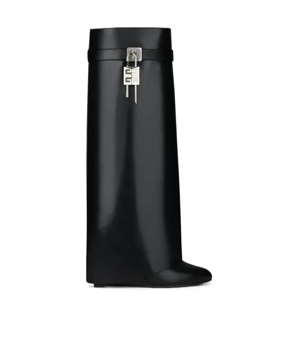 Givenchy Shark Lock Pointed Toe Boots - Black