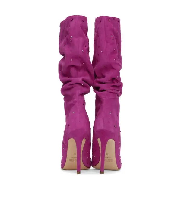 Paris Texas Crystal Decorated Boots