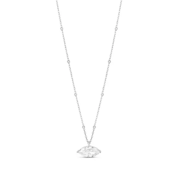 SHYMI Marquise Station Necklace - Silver