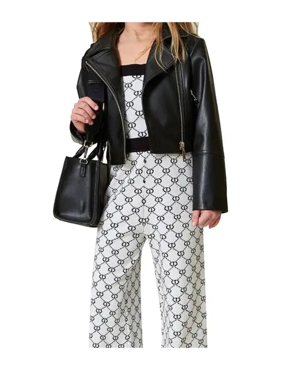 TWINSET Coated Biker Jacket