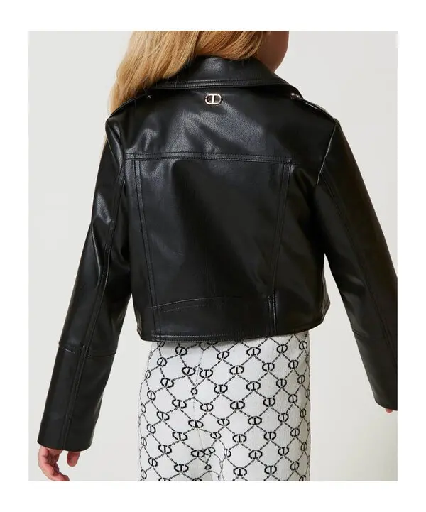 TWINSET Coated Biker Jacket