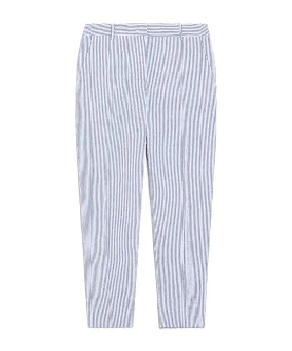 Max Mara Seersucker Trousers - Light Blue