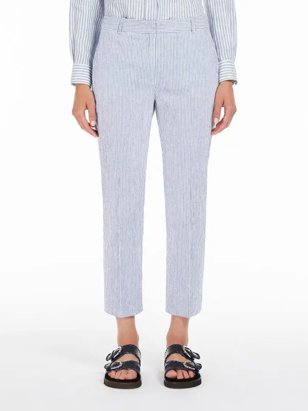 Max Mara Seersucker Trousers