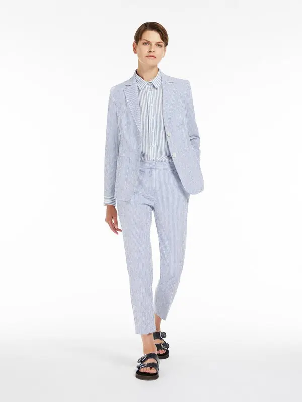 Max Mara Seersucker Trousers