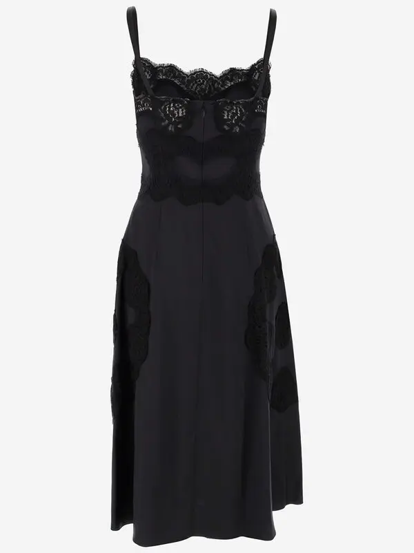 Dolce & Gabbana Dolce Gabbana Lace-trim Dress