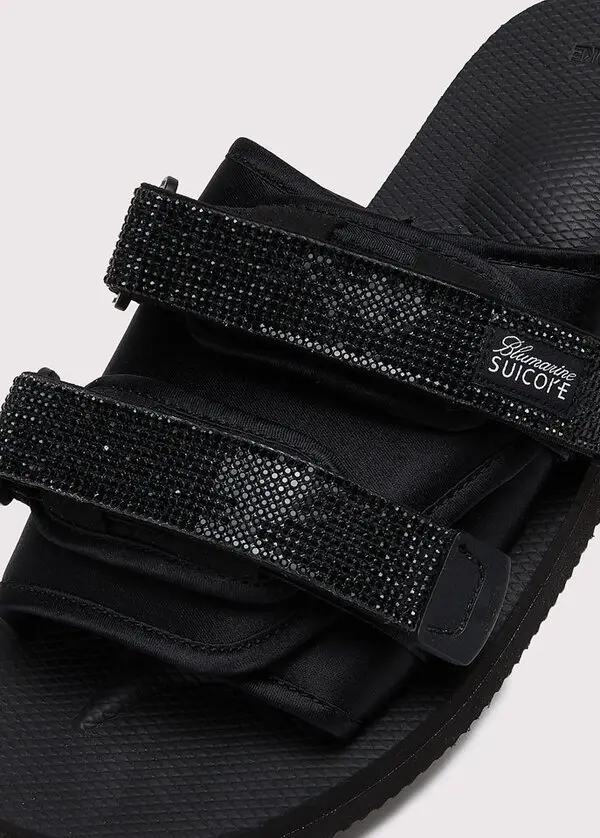 Blumarine X Suicoke Embellished Touch Strap Slides