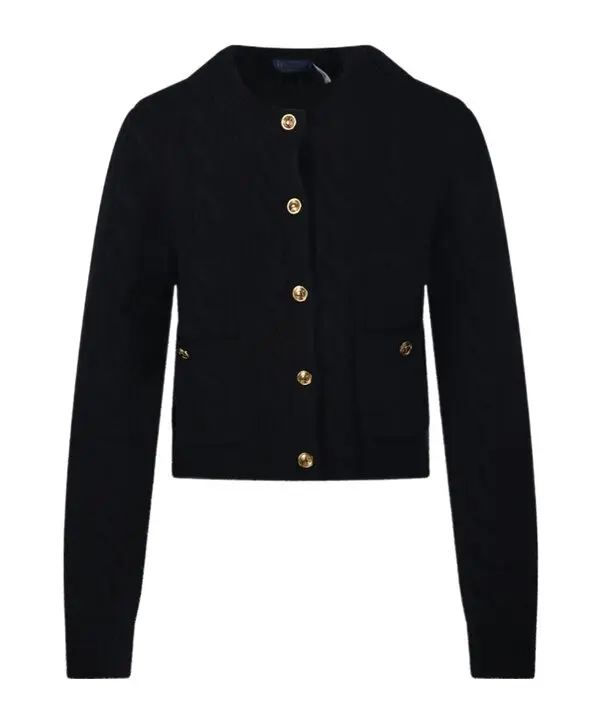 Polo Ralph Lauren Cable-knit Crewneck Buttoned Cardigan