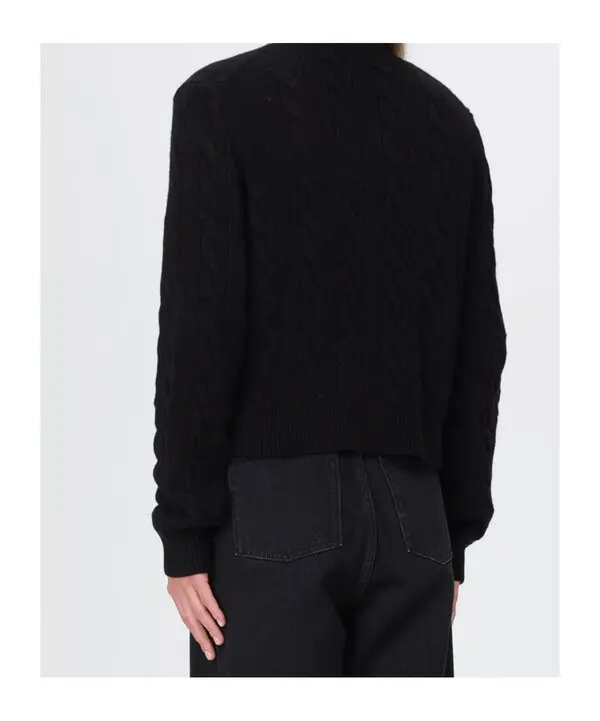 Polo Ralph Lauren Cable-knit Crewneck Cardigan - Black