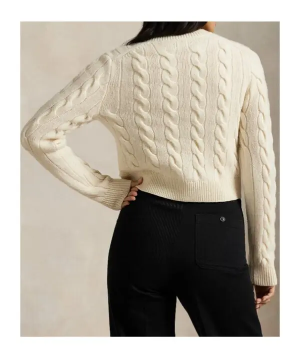 Polo Ralph Lauren Cable-knit Crewneck Buttoned Cardigan
