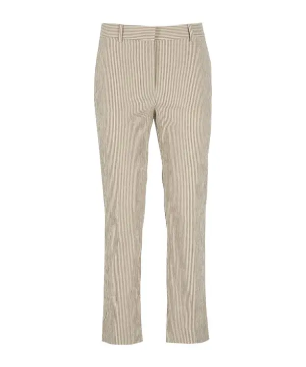 Max Mara Striped Casual Pants - Nude