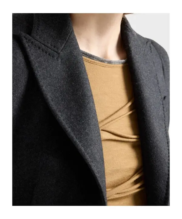7 For All Mankind High Shoulder Blazer In Wool