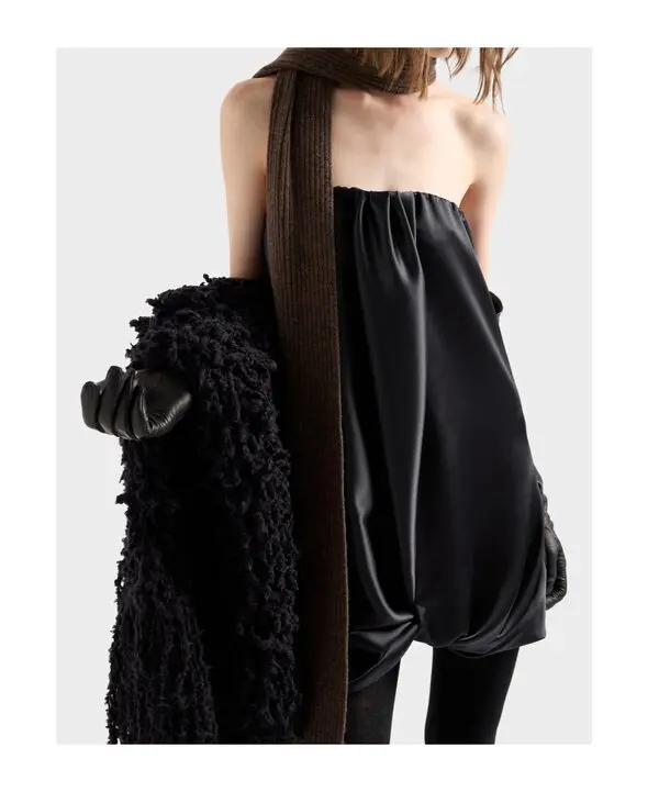 7 For All Mankind Satin Corset-style Mini Dress